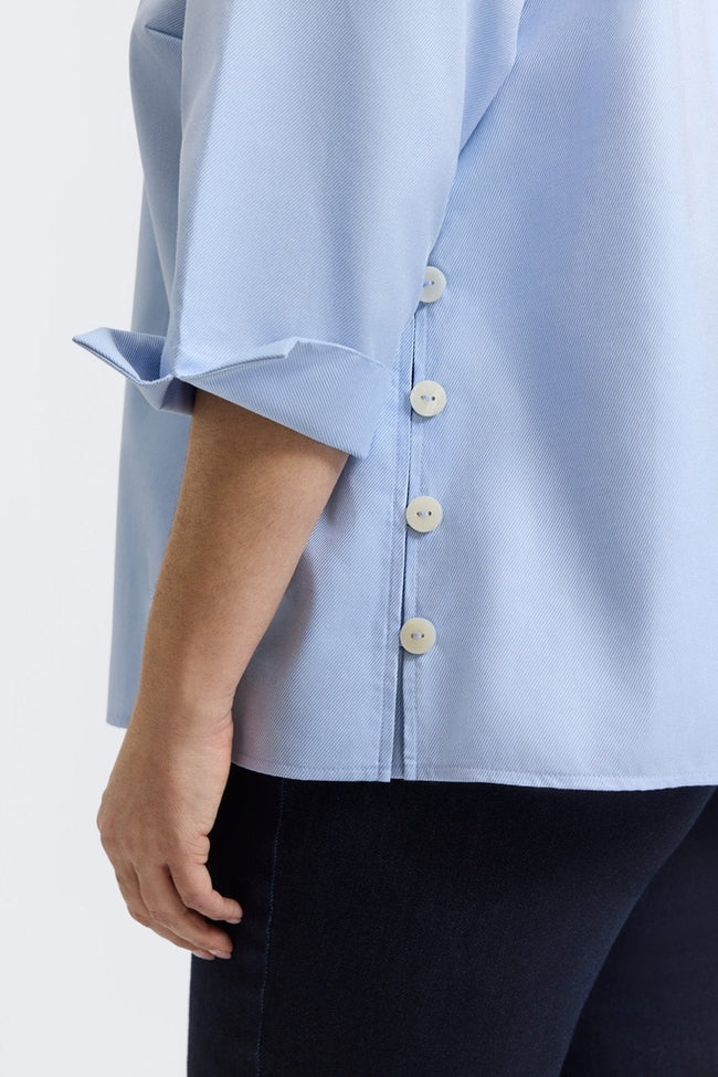 Beatrice Plus Cavalry Twill 3/4 Sleeve Shirt – Foxcroft